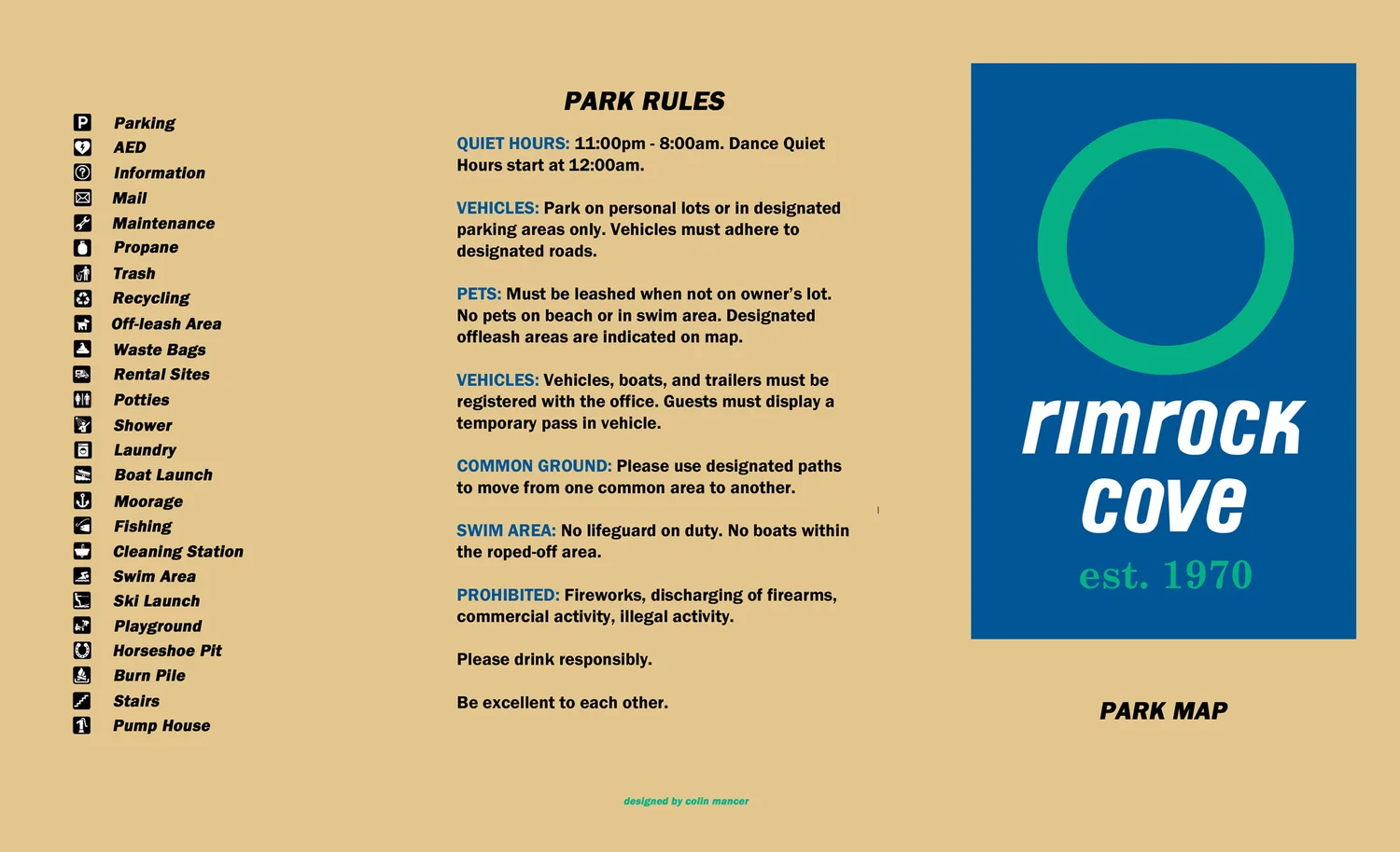 PARK MAP — RIM ROCK COVE