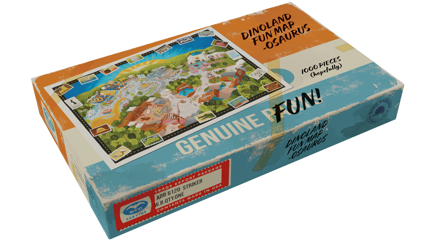 Dinoland Map — Rob Yeo Design