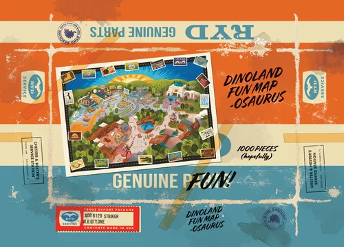 Dinoland Map — Rob Yeo Design