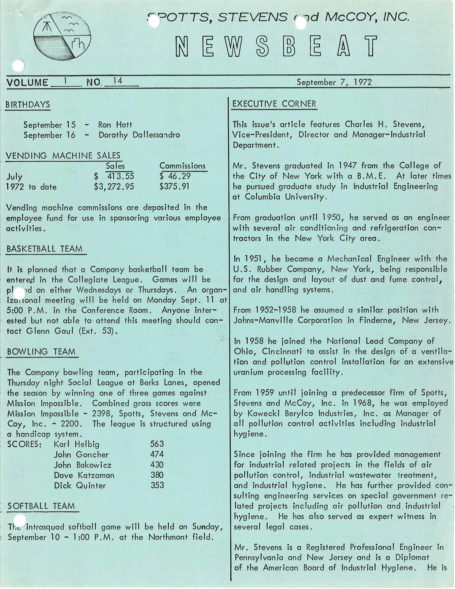 Story #16 - Charles Stevens