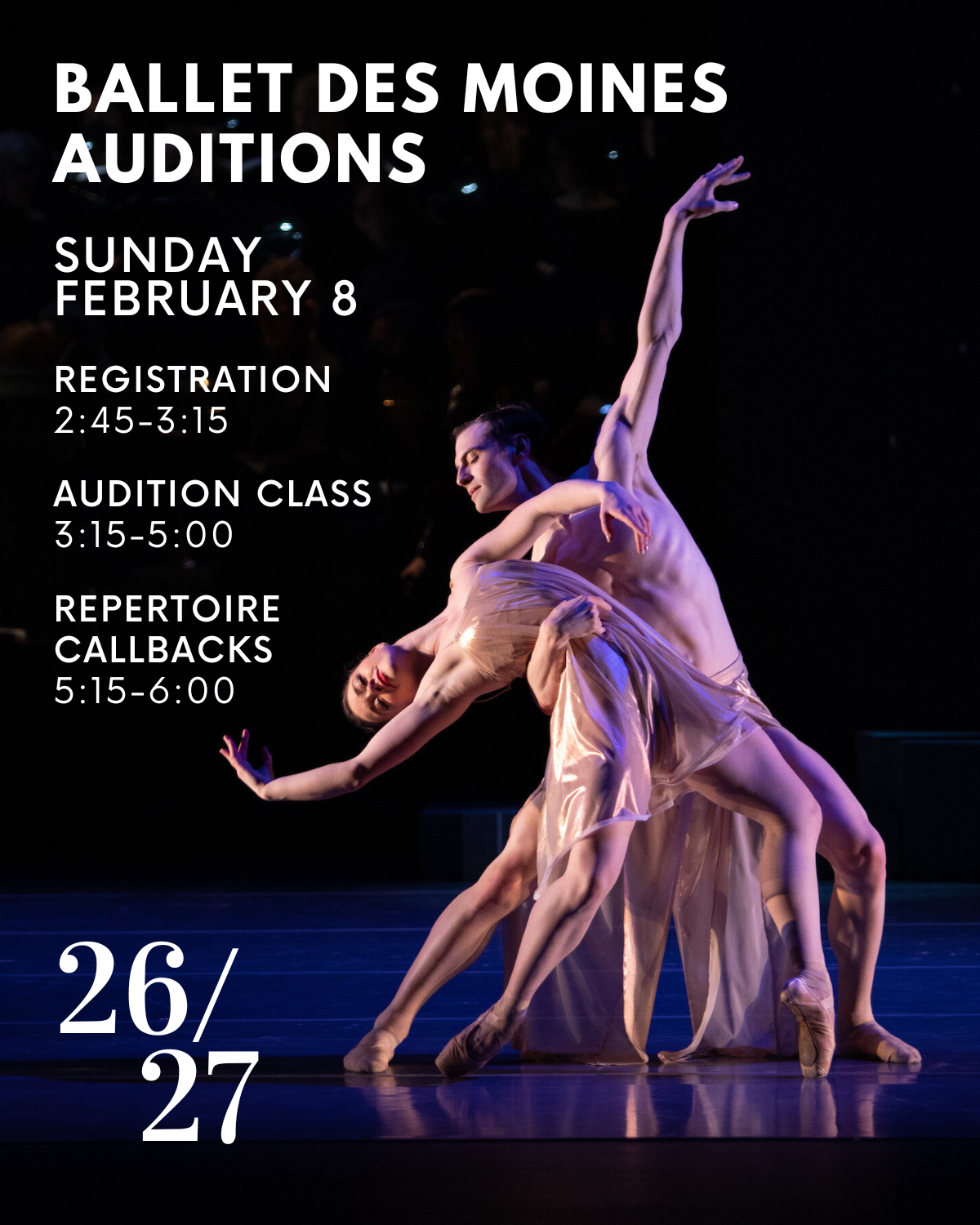 Company Auditions — Ballet Des Moines