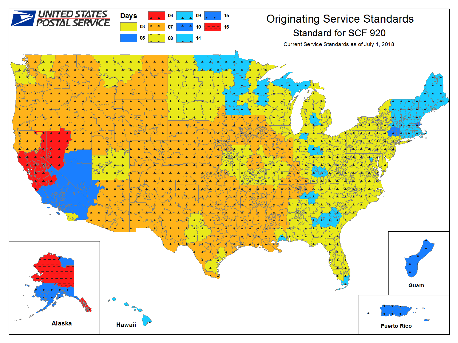 Standard Mail bulk Mail Delivery Times Action Mail