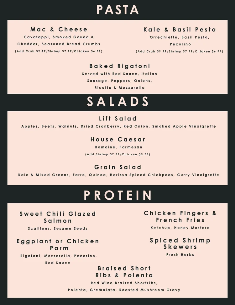Cafe Lift Haddonfield — 13th Street Kitchens