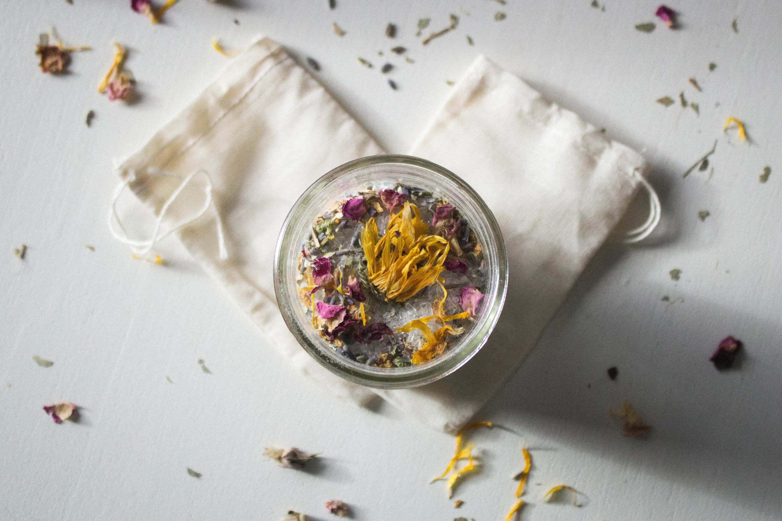 DIY Herbal Bath Tea — Cashmere & Plaid