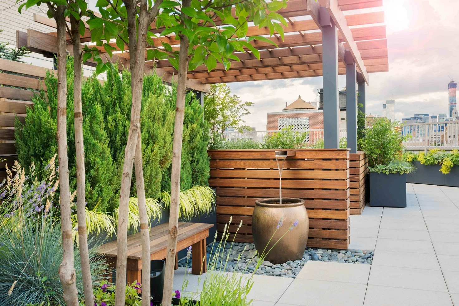 Upper East Side Common Roof — Evan C. Lai Landscape Design, Inc.
