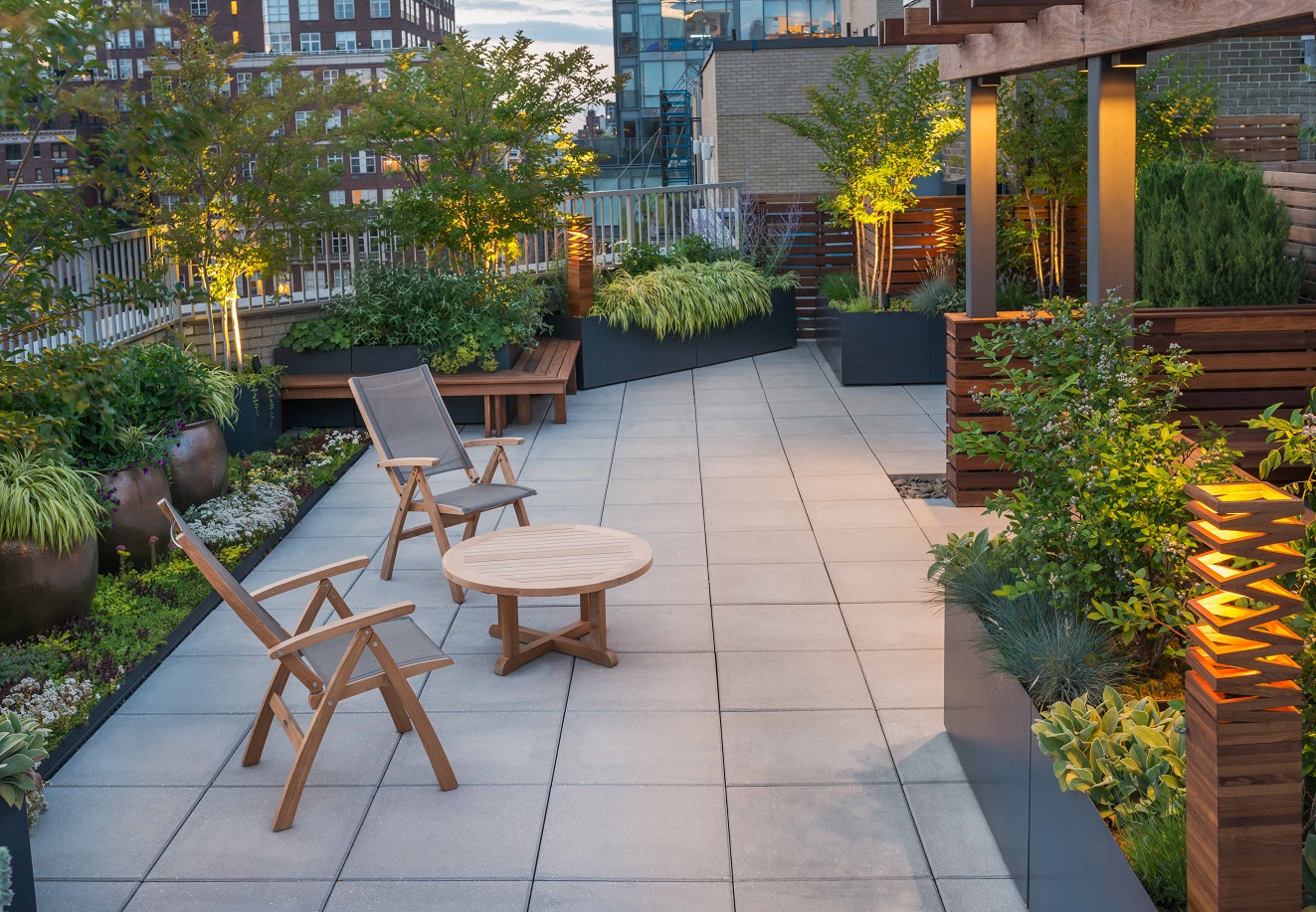 Upper East Side Common Roof — Evan C. Lai Landscape Design, Inc.