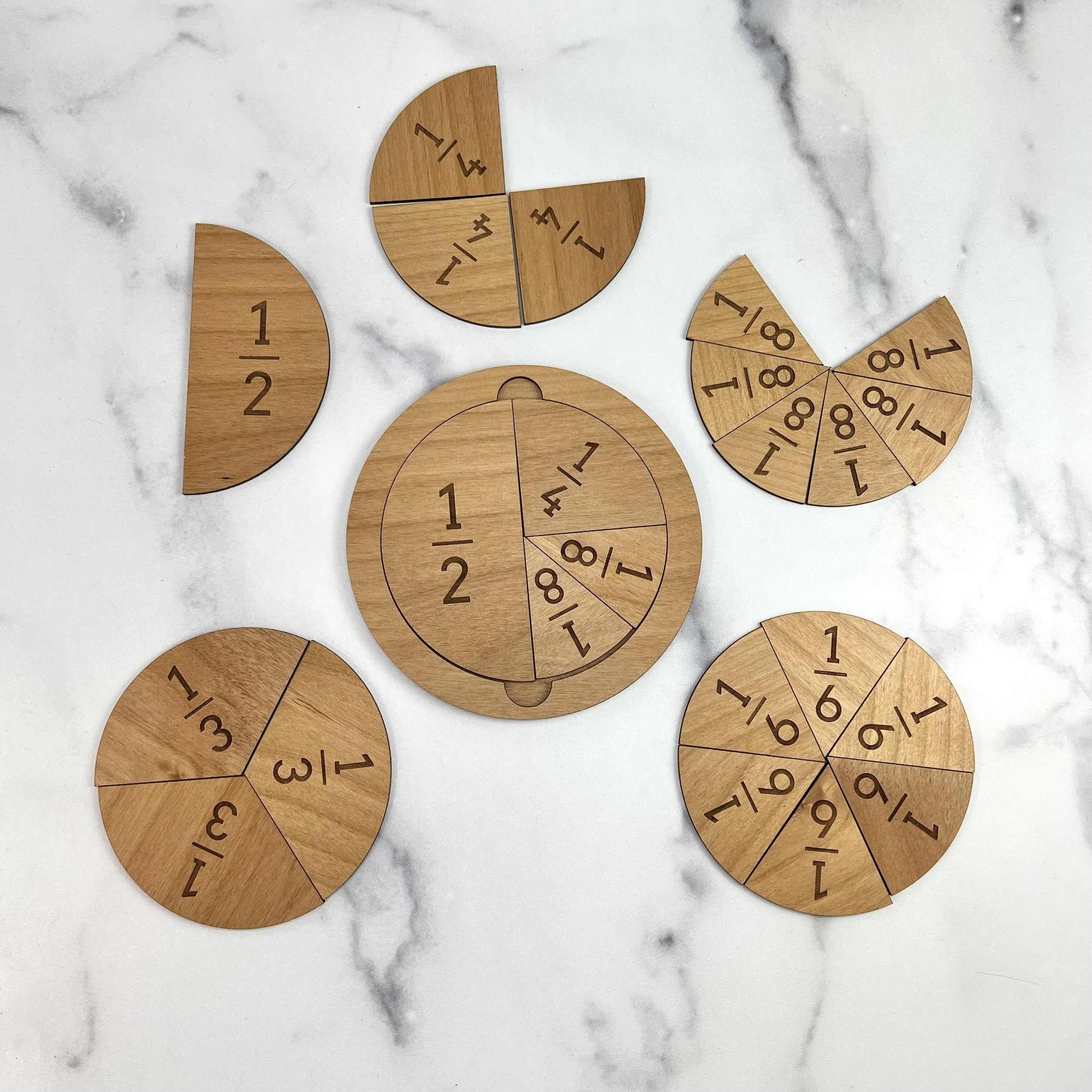 Fraction Tiles Circle — Juniper and Ivy Designs
