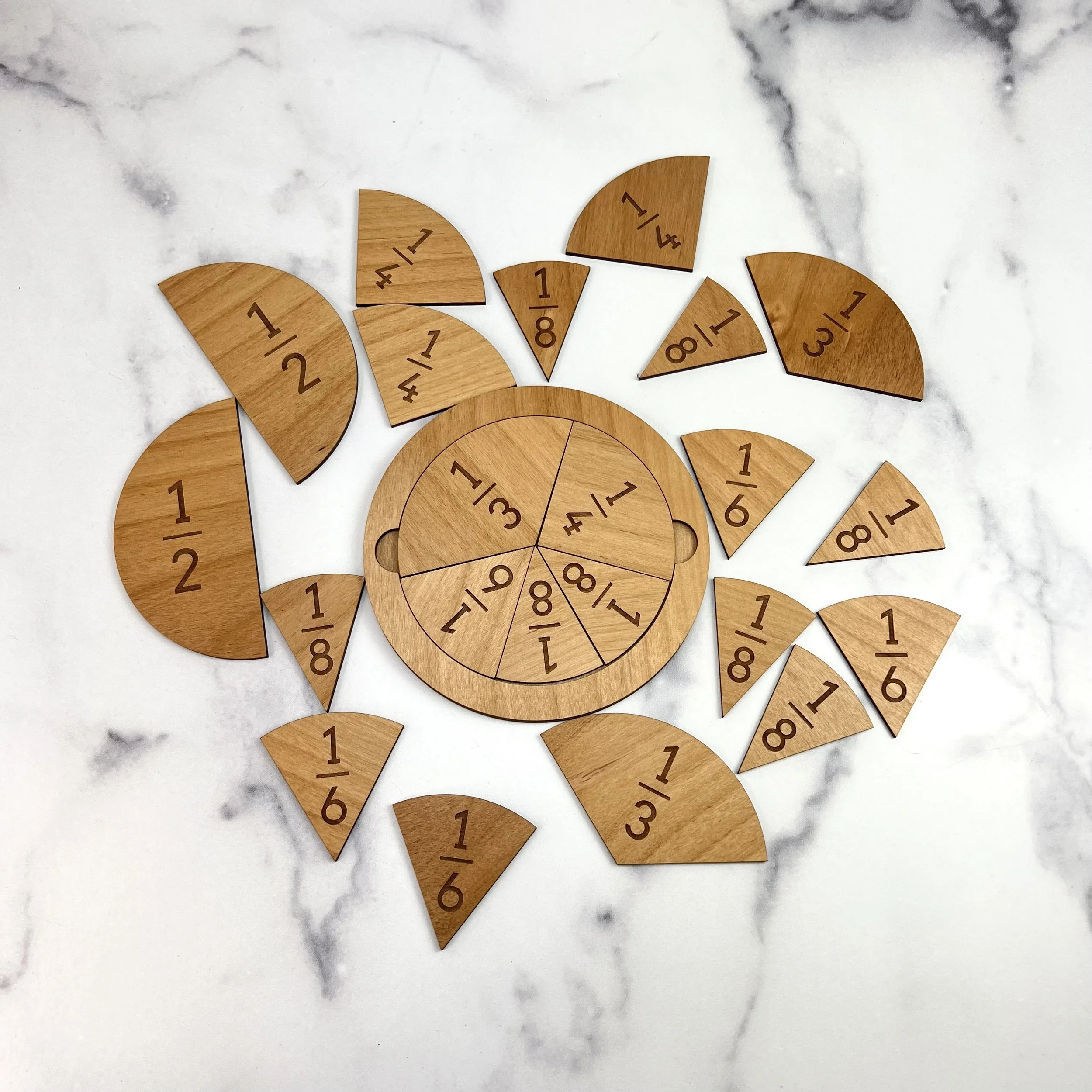 Fraction Tiles Circle — Juniper and Ivy Designs