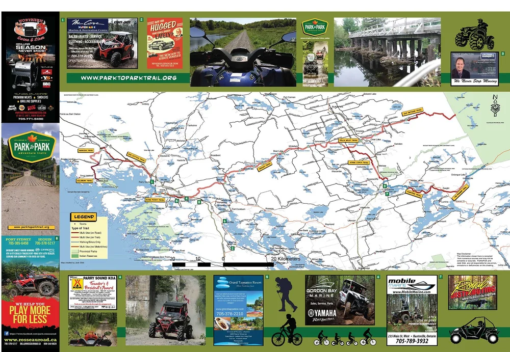 Trail Map — Park to Park Trail