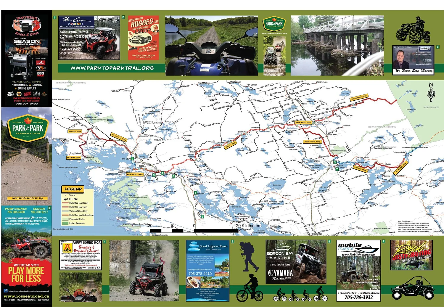 Trail Map — Park to Park Trail