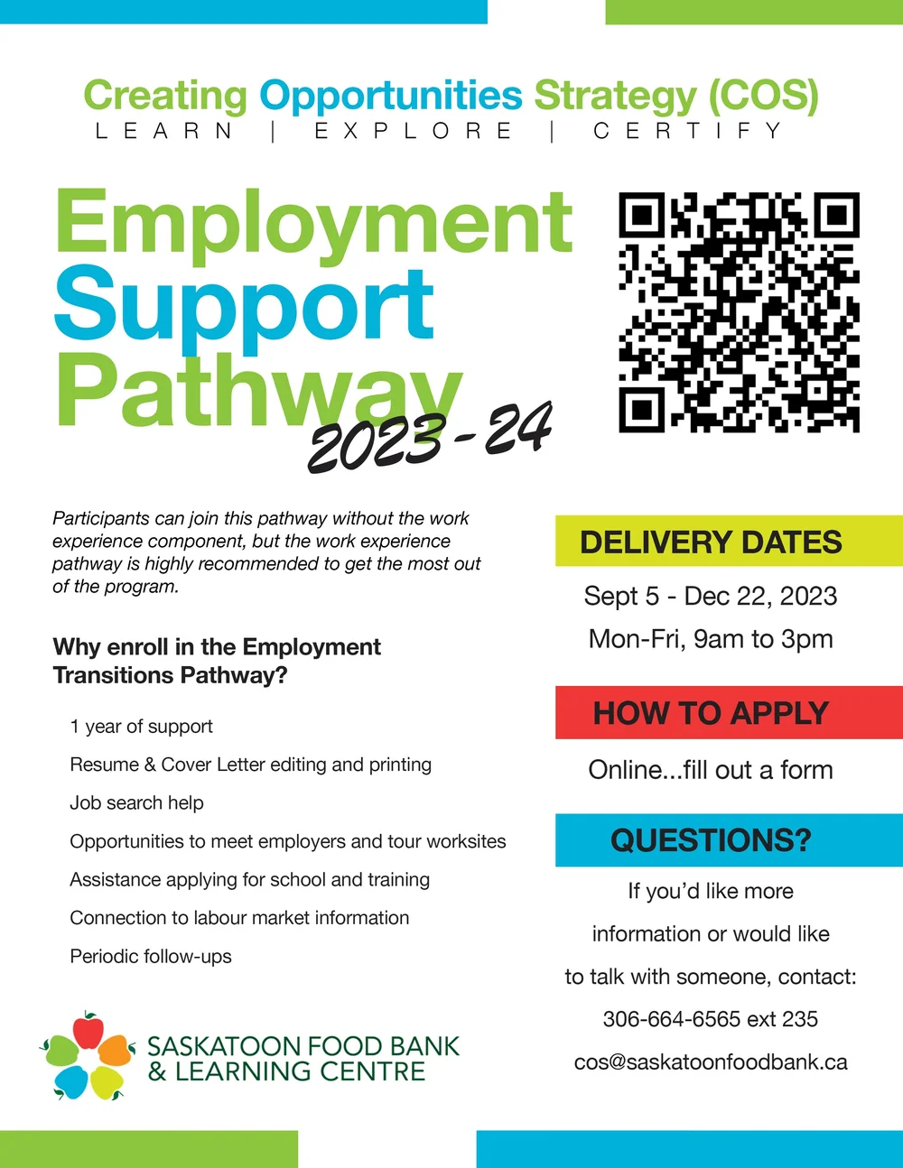 Employment Transitions — Saskatoon Food Bank & Learning Centre