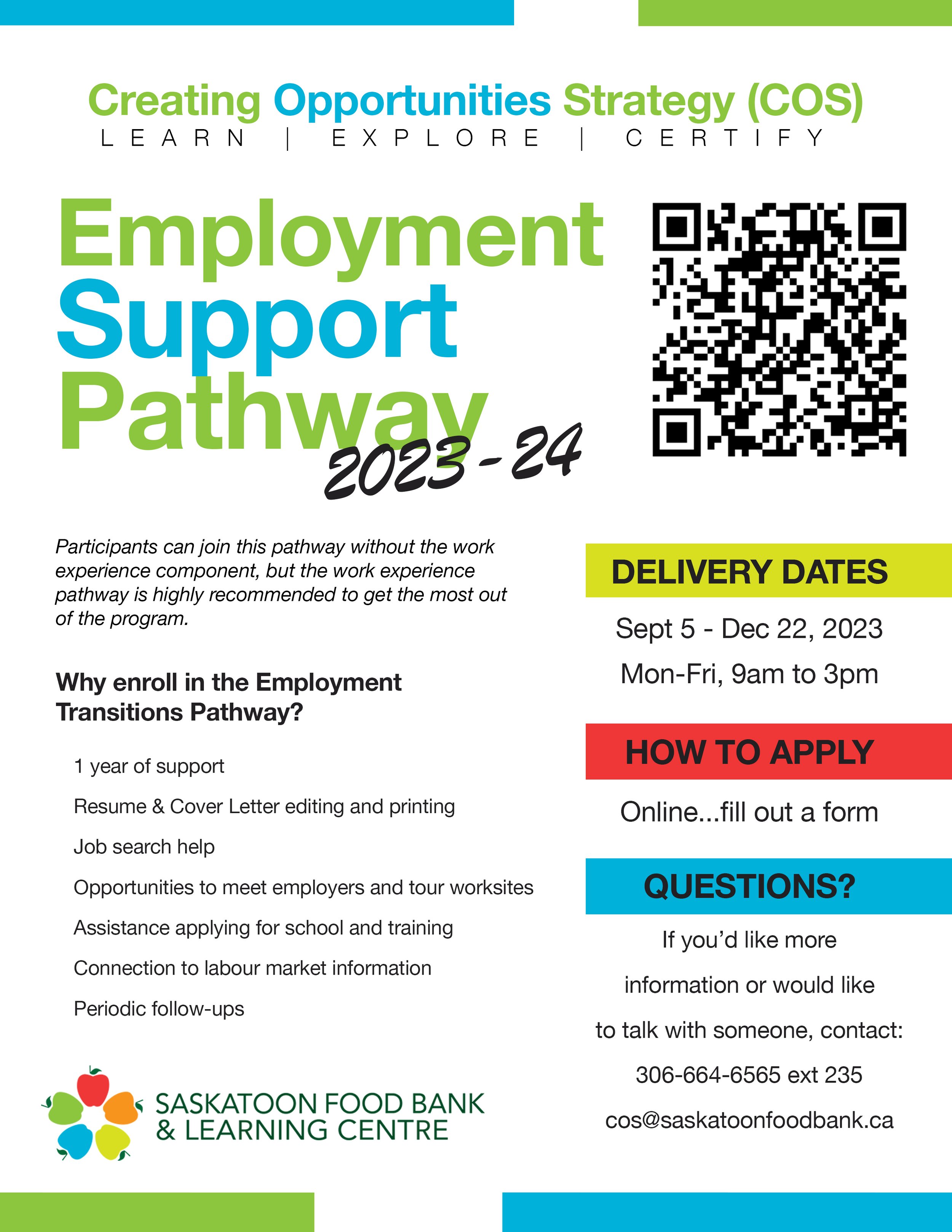 Employment Transitions — Saskatoon Food Bank & Learning Centre