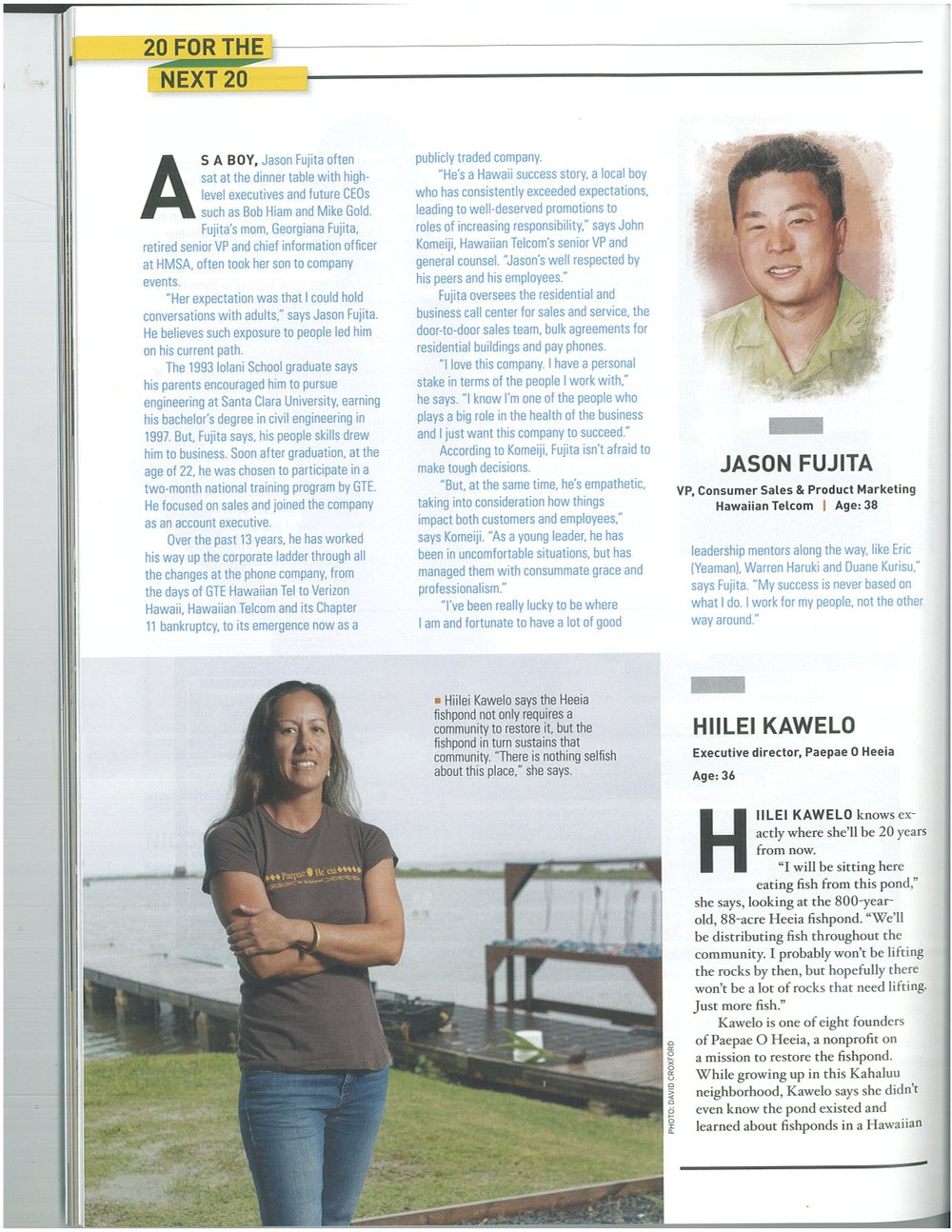 JASON FUJITA FEATURED IN HAWAII BUSINESS “20 FOR THE NEXT 20″ (3/14 ...