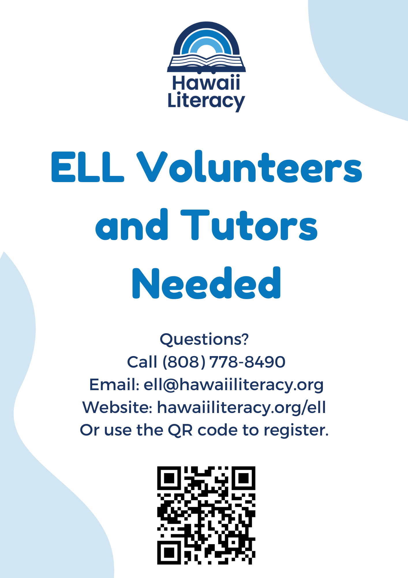 Volunteer Opportunities — Hawaii Literacy