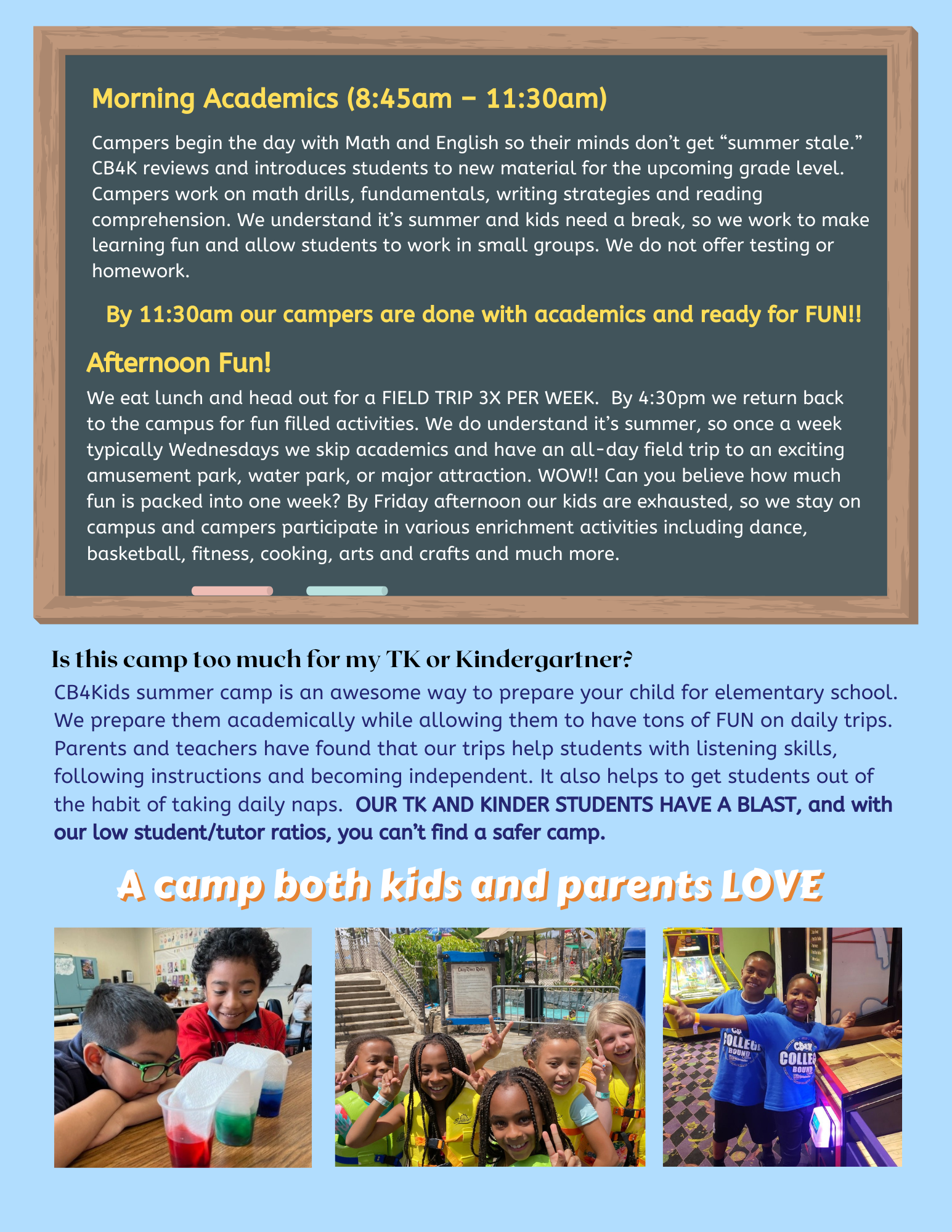 Summer Camp 2025 — College Bound for Kids