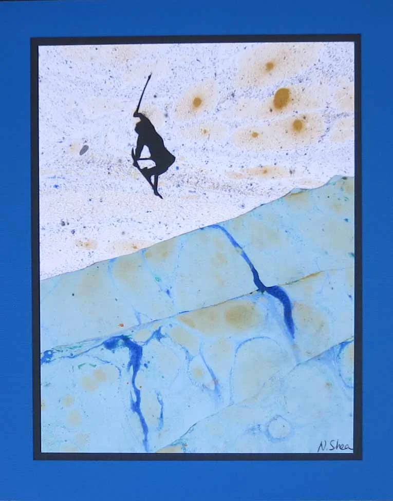 Marbled Paper Cuttings — Nancy Shea Art