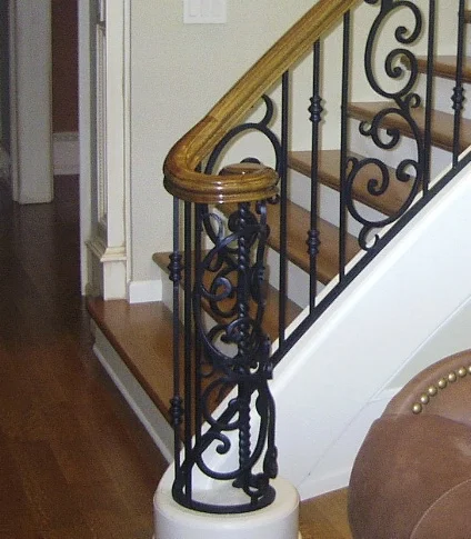 Decorative Wrought Iron Newel Posts | Shelly Lighting
