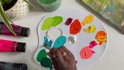Vibrant Color Mixing with Acrylic Paint — EttaVee