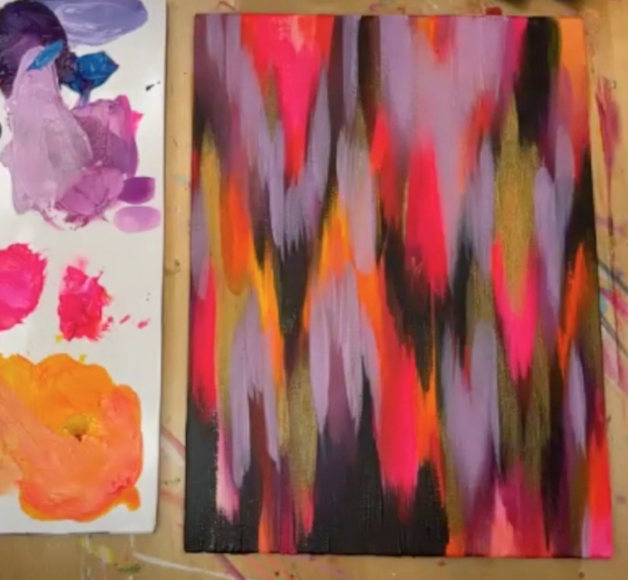 How to Paint a Spooky Abstract Painting — EttaVee