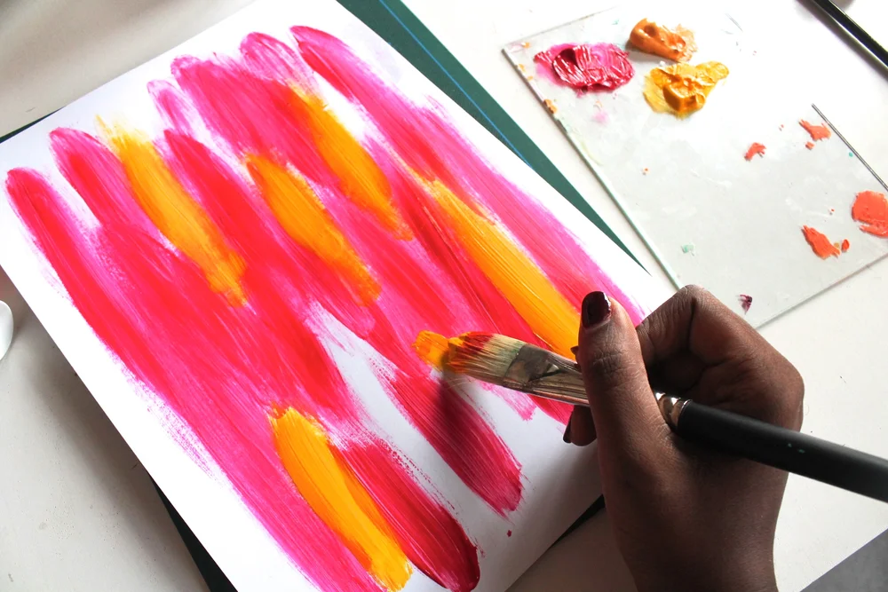 DIY - handpainted business cards — EttaVee