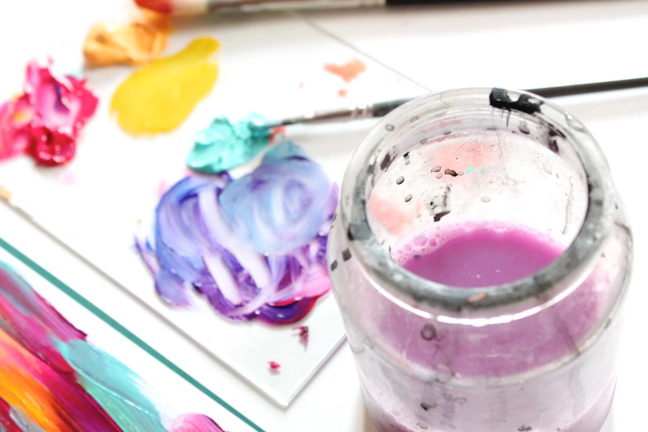 DIY - handpainted business cards — EttaVee