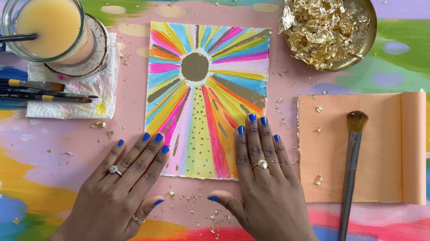 Acrylic Sun Painting Tutorial — EttaVee