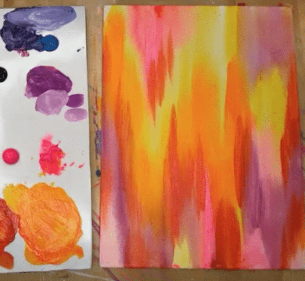 How to Paint a Spooky Abstract Painting — EttaVee