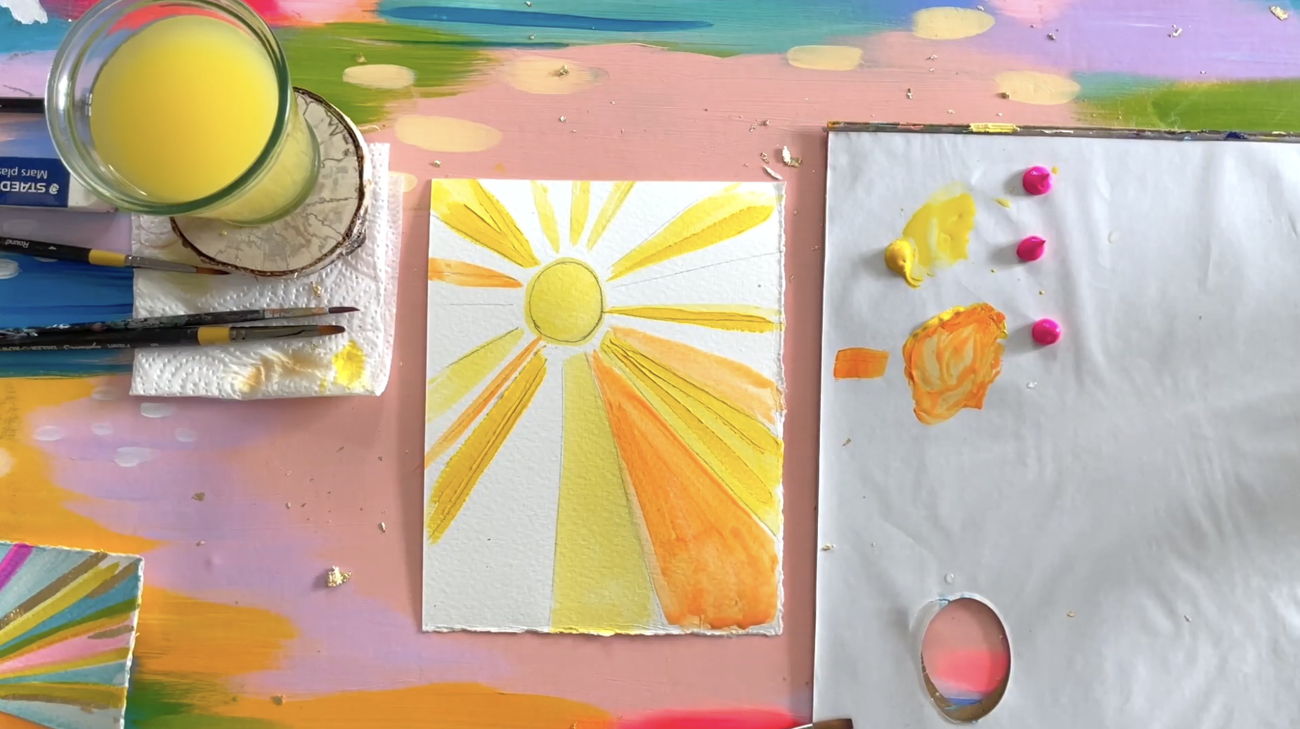 Acrylic Sun Painting Tutorial — EttaVee