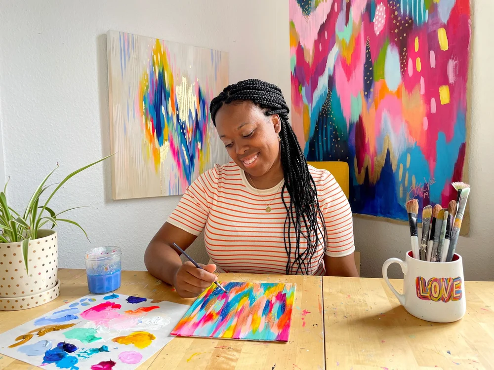 The Only 6 Colors You Need for Colorful Abstract Painting — EttaVee