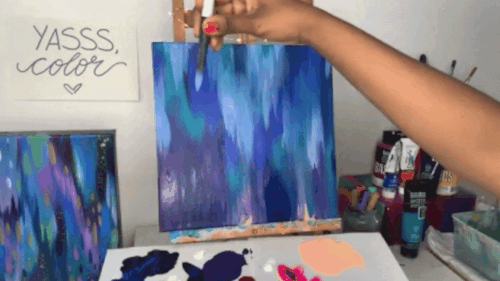 Brushstroke Techniques for Abstract Acrylic Painting — EttaVee