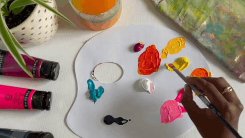Vibrant Color Mixing with Acrylic Paint — EttaVee