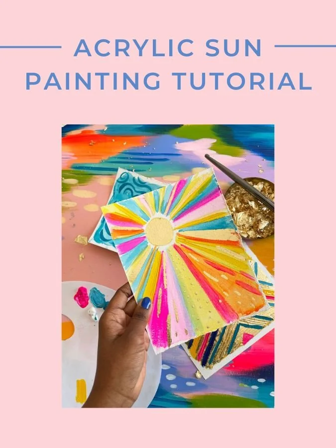 Acrylic Sun Painting Tutorial — EttaVee