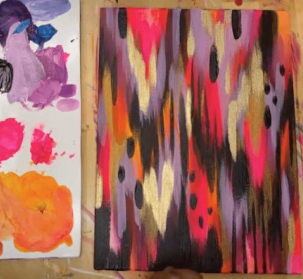 How to Paint a Spooky Abstract Painting — EttaVee