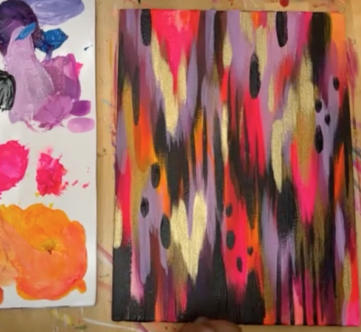 How to Paint a Spooky Abstract Painting — EttaVee