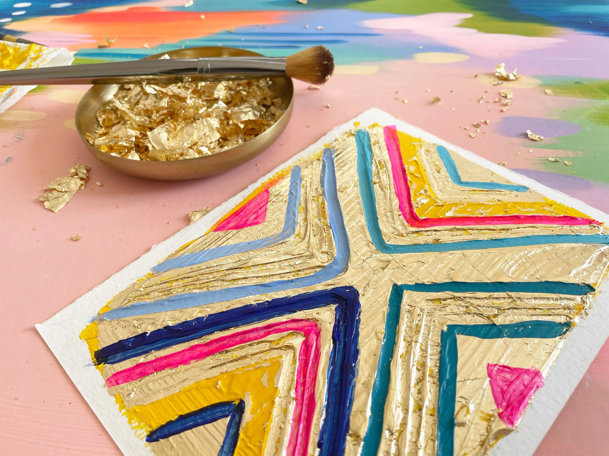 How to Create Textured Art with Acrylic Paint — EttaVee