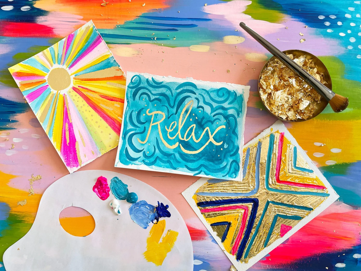 How to Create Textured Art with Acrylic Paint — EttaVee