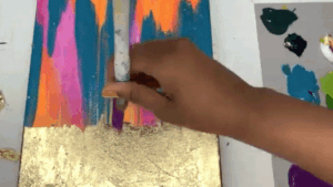 How to Apply Gold Leaf to a Painting — EttaVee