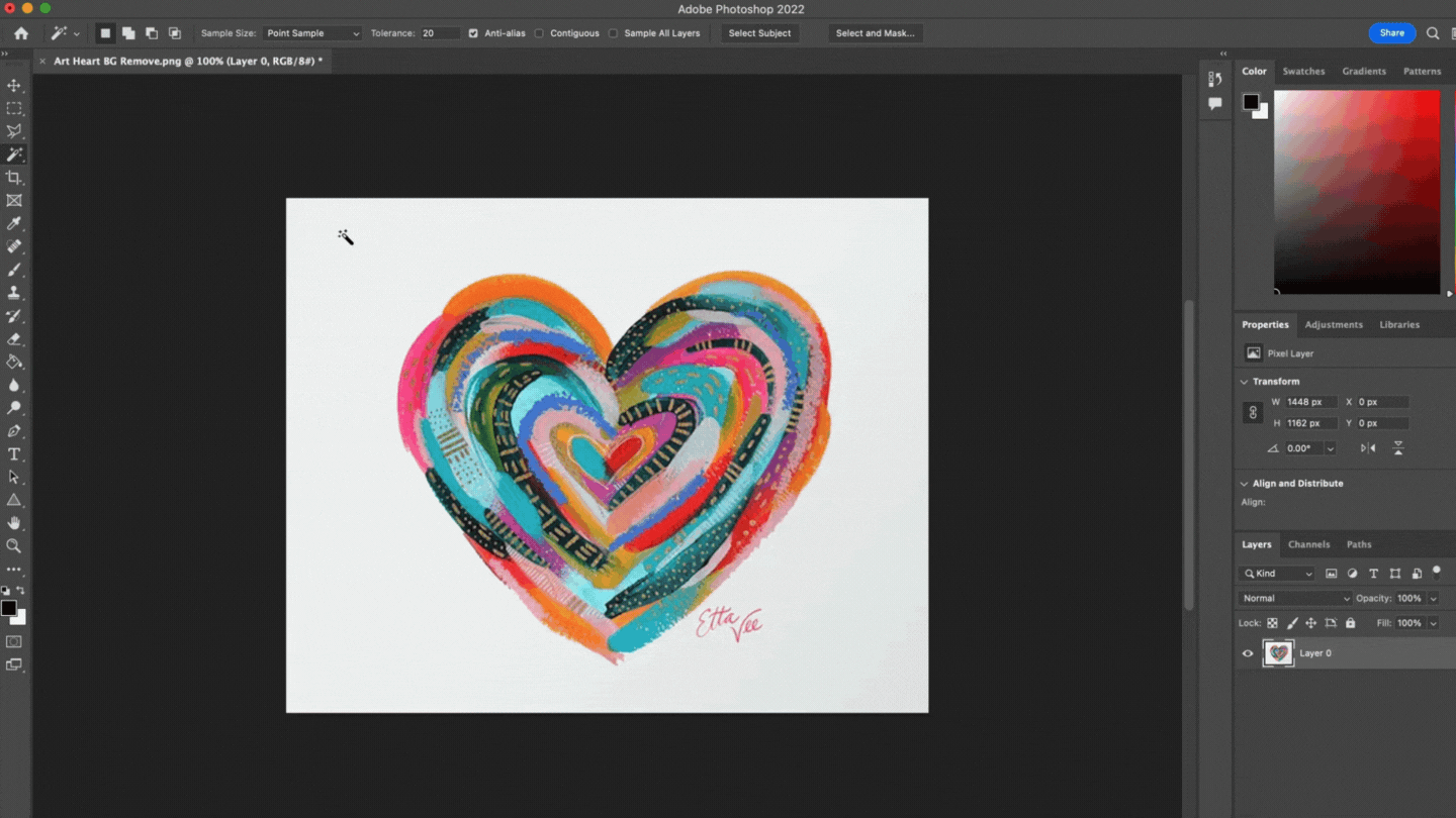 The Simple Way to Remove a Background in Photoshop — EttaVee