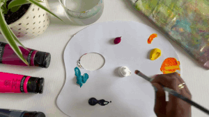 How to Mix Vibrant Orange With Acrylic Paint — EttaVee