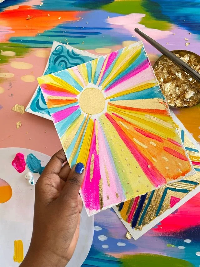 Acrylic Sun Painting Tutorial — EttaVee