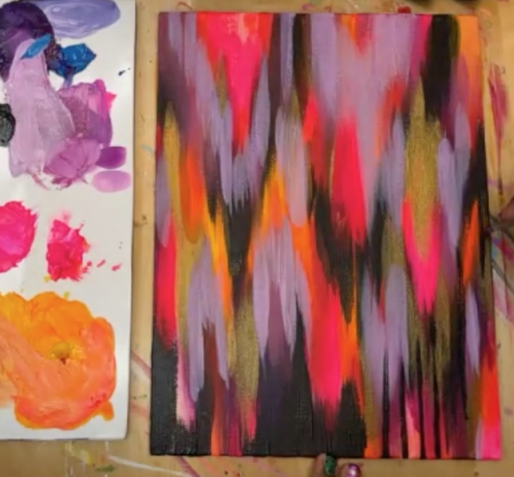 How to Paint a Spooky Abstract Painting — EttaVee