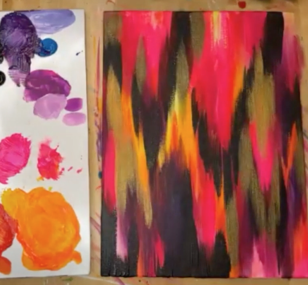 How to Paint a Spooky Abstract Painting — EttaVee