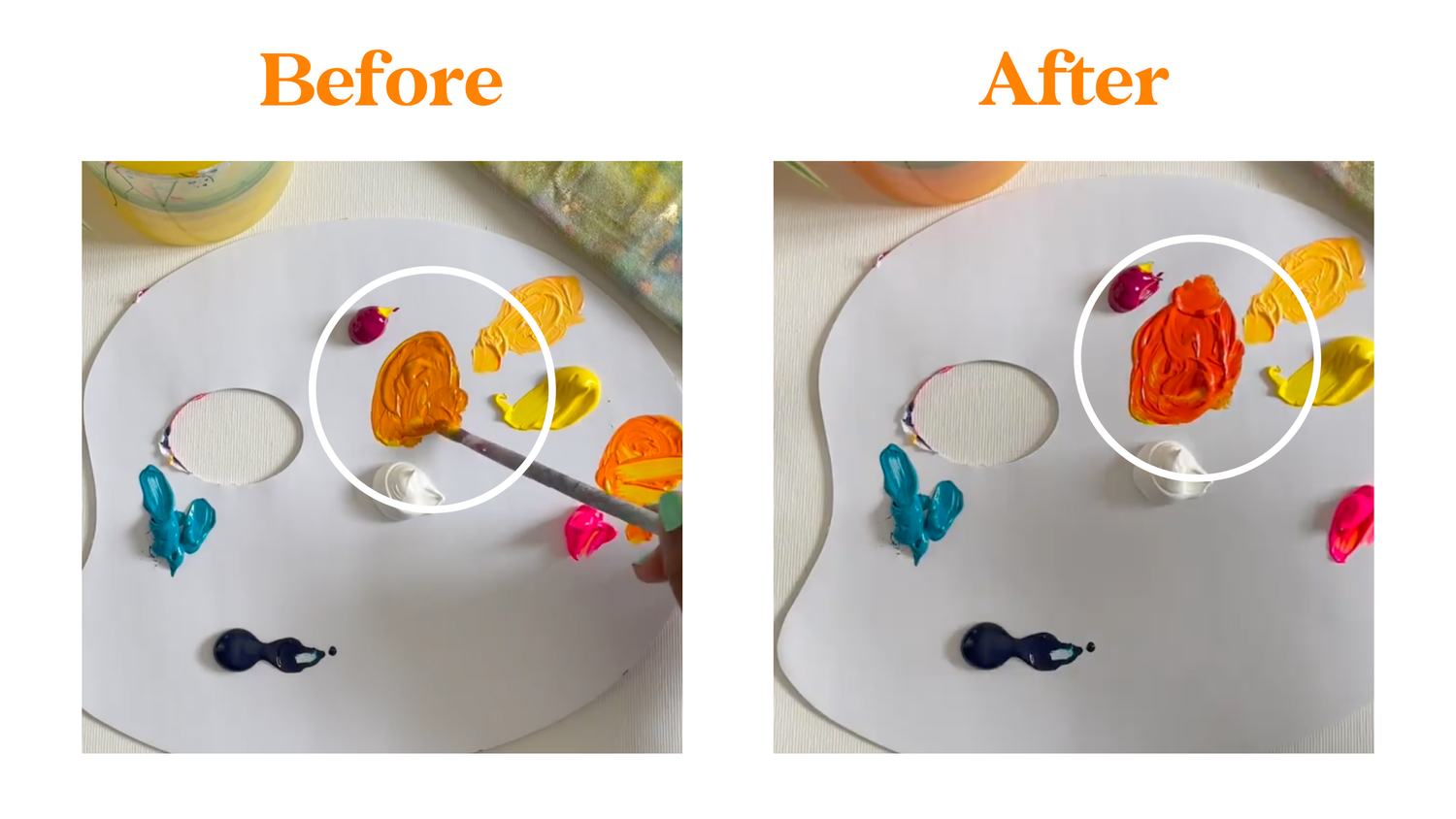 How to Mix Vibrant Orange With Acrylic Paint — EttaVee