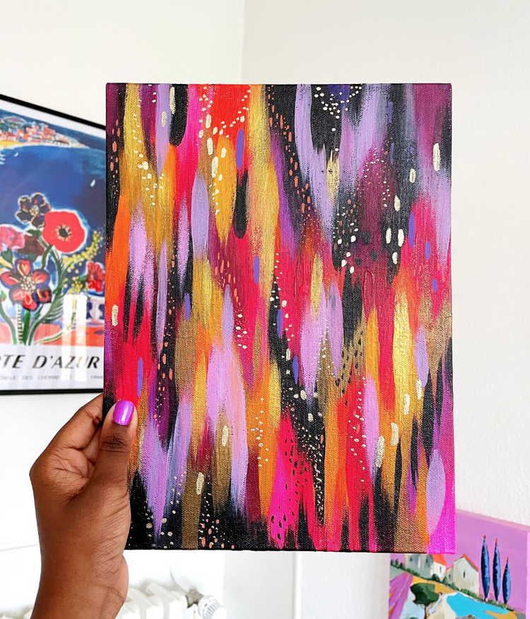 How to Paint a Spooky Abstract Painting — EttaVee