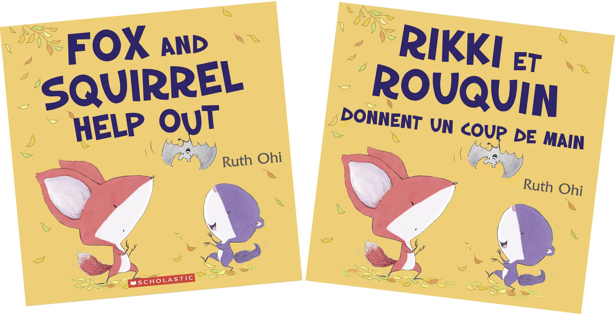 Fox and Squirrel Help Out — www.RuthOhi.com