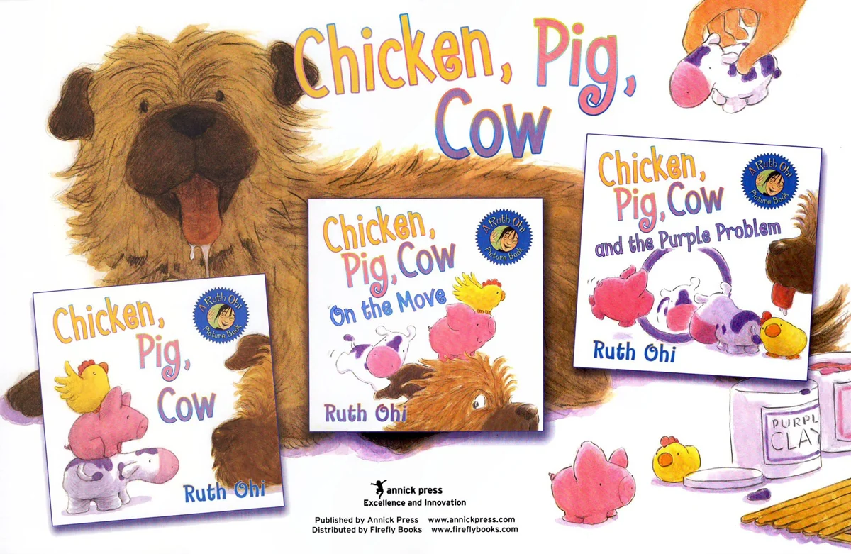 Chicken, Pig, Cow — www.RuthOhi.com