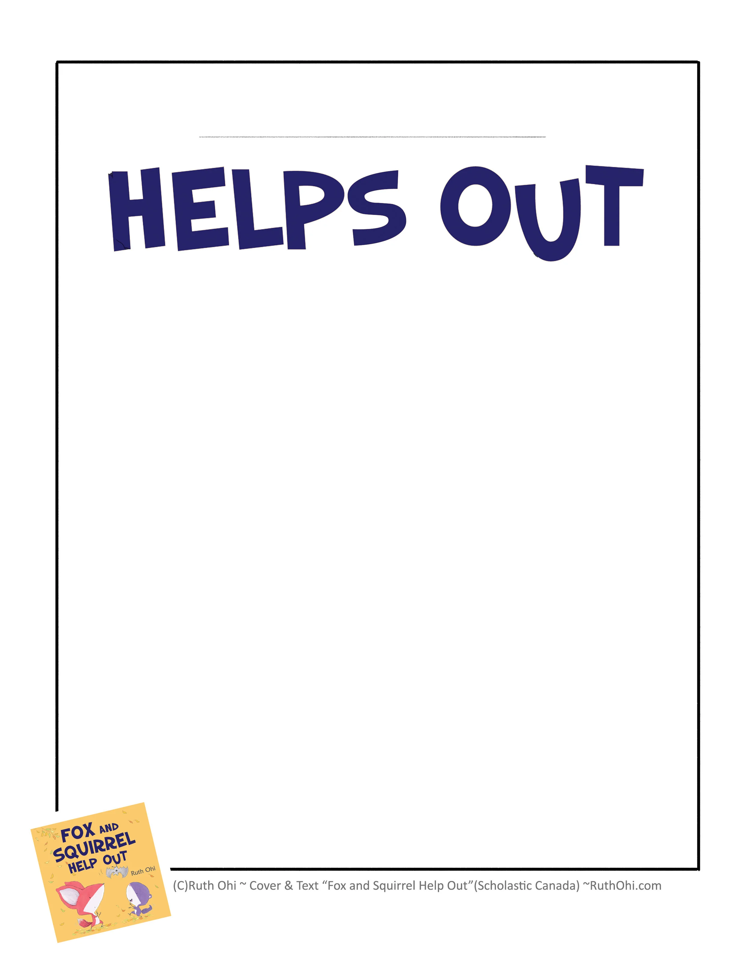 Activities for FOX AND SQUIRREL picture books (Scholastic Canada) by ...
