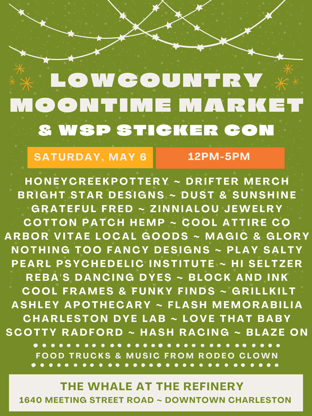 Lowcountry Moontime Market and WSP Sticker Con — Drifter Merch
