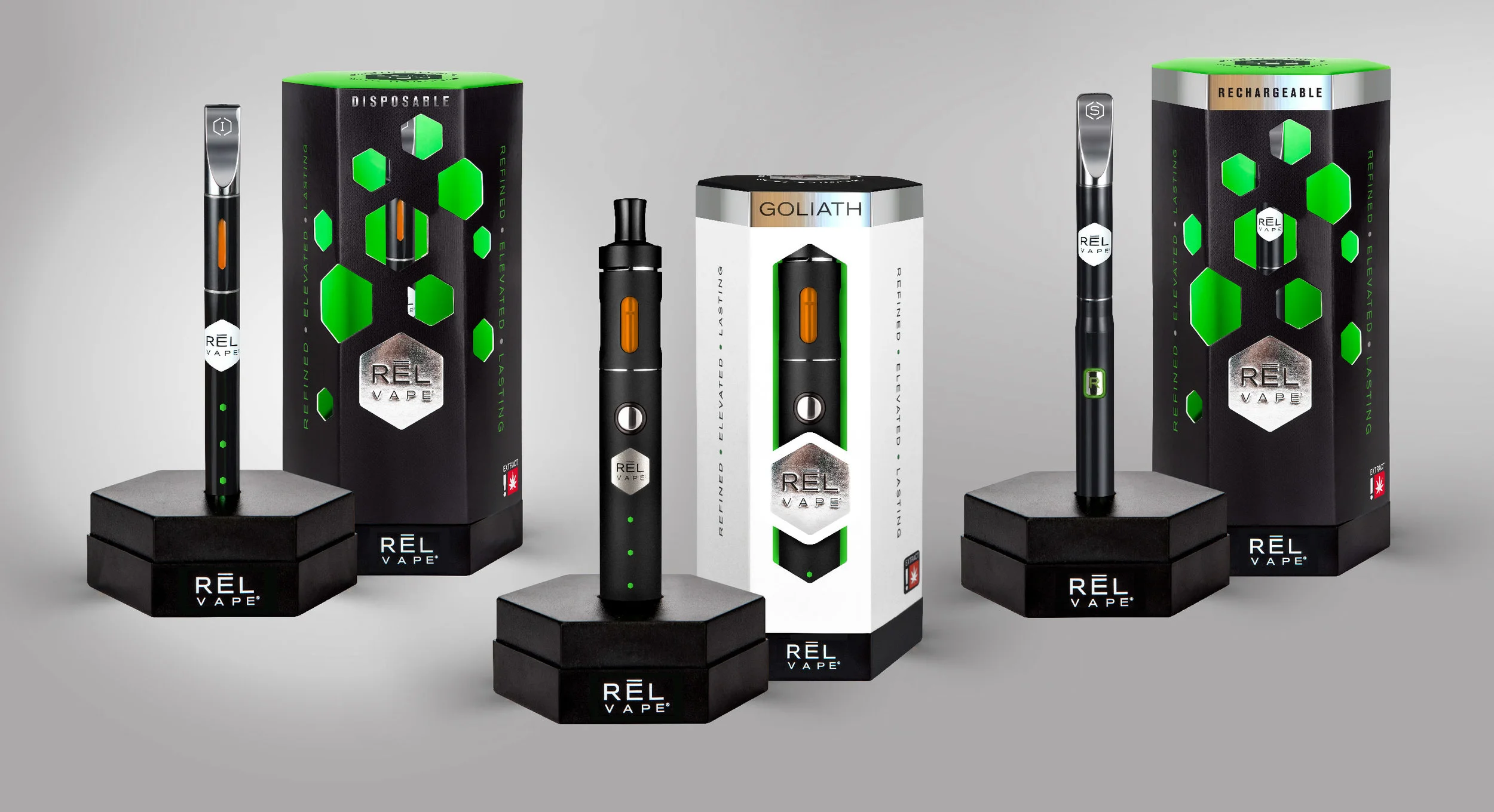 REL Vape packaging design
