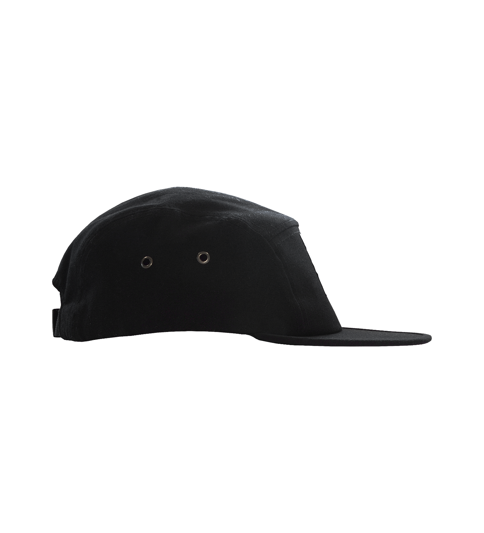 WPT004 - Black 5 Panel Cap — White Peach Records